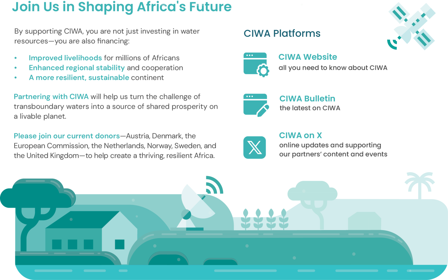 Funding CIWA: Unlocking Africa's Water Potential - CIWA program