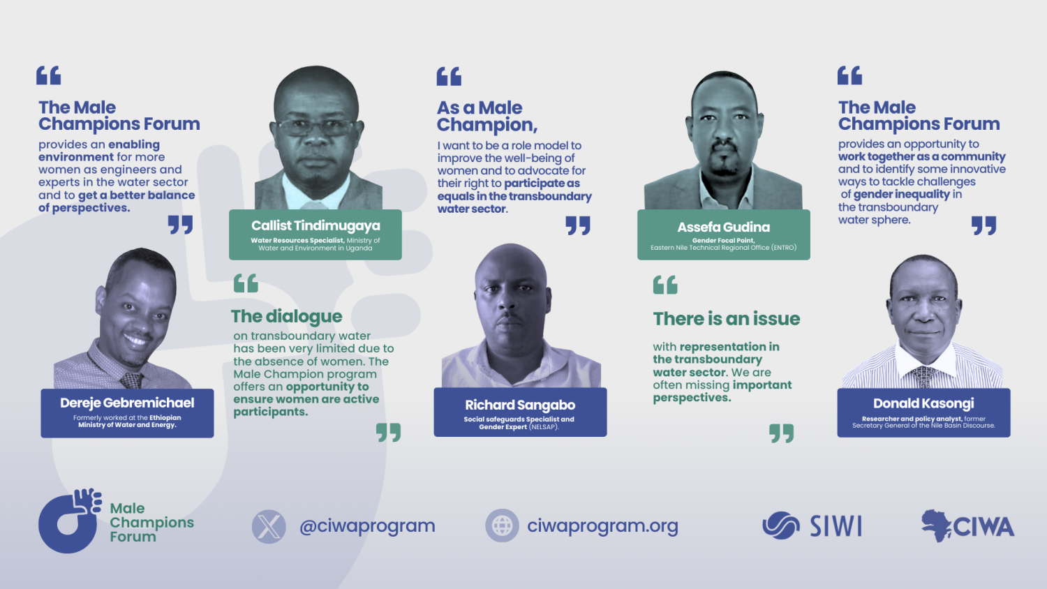 Male Champions for Women’s Empowerment - CIWA program